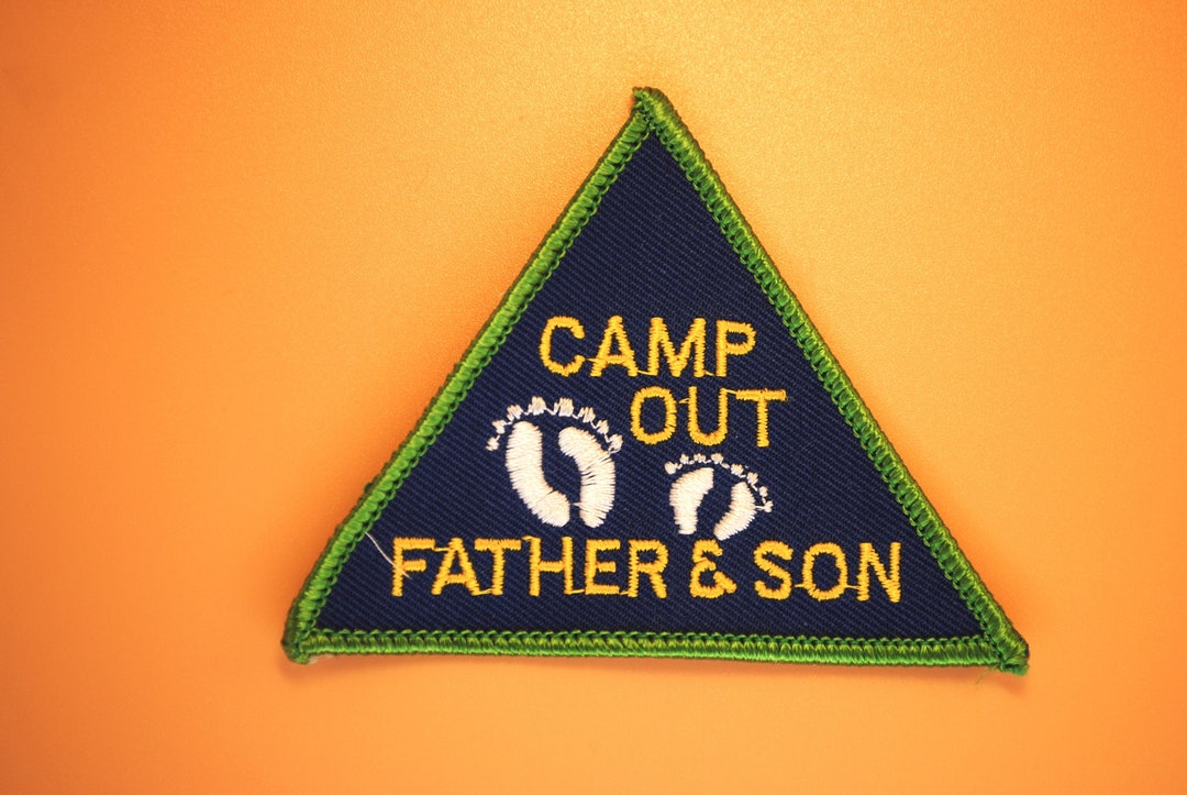 Father and Son Campout Foot Print Vintage Scouts Patch - Etsy