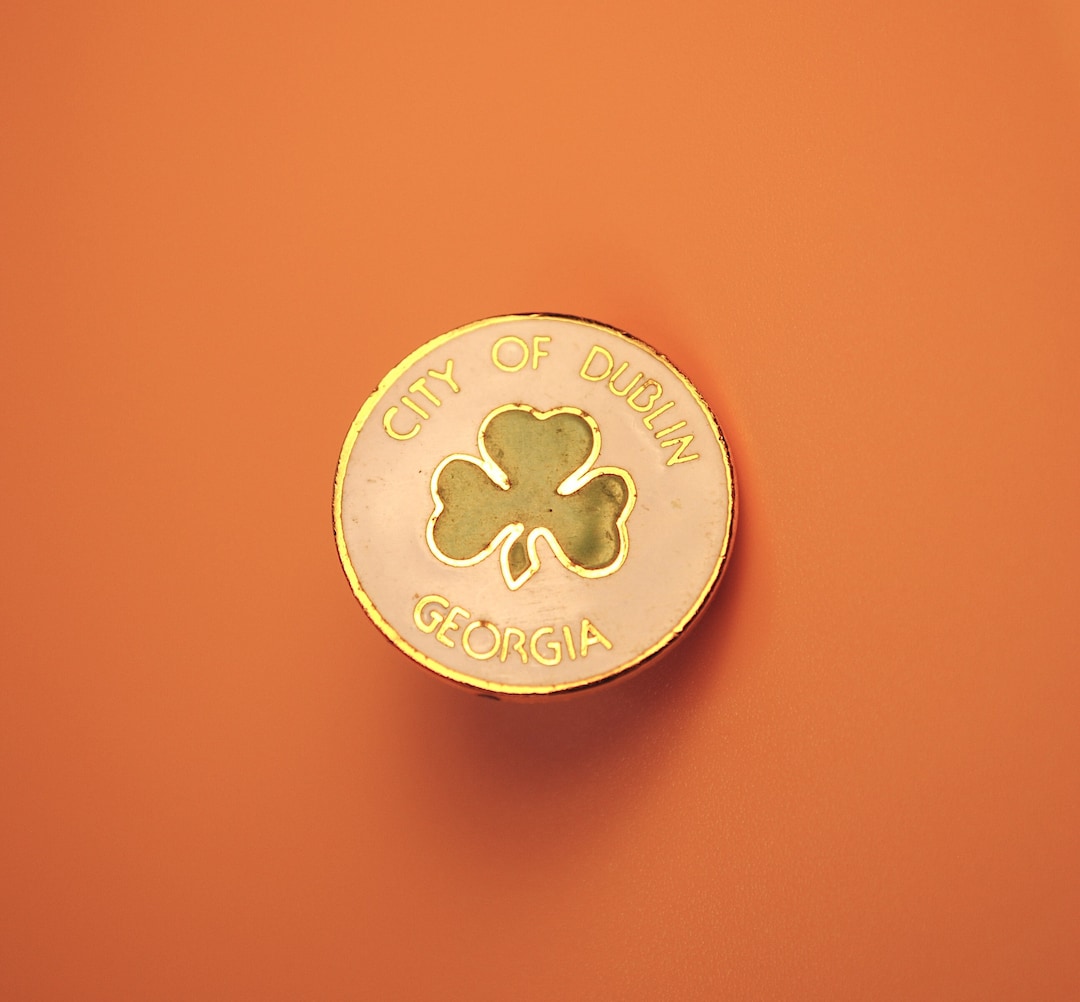 Dublin Georgia Irish Clover Enamel Lapel Pin - Etsy