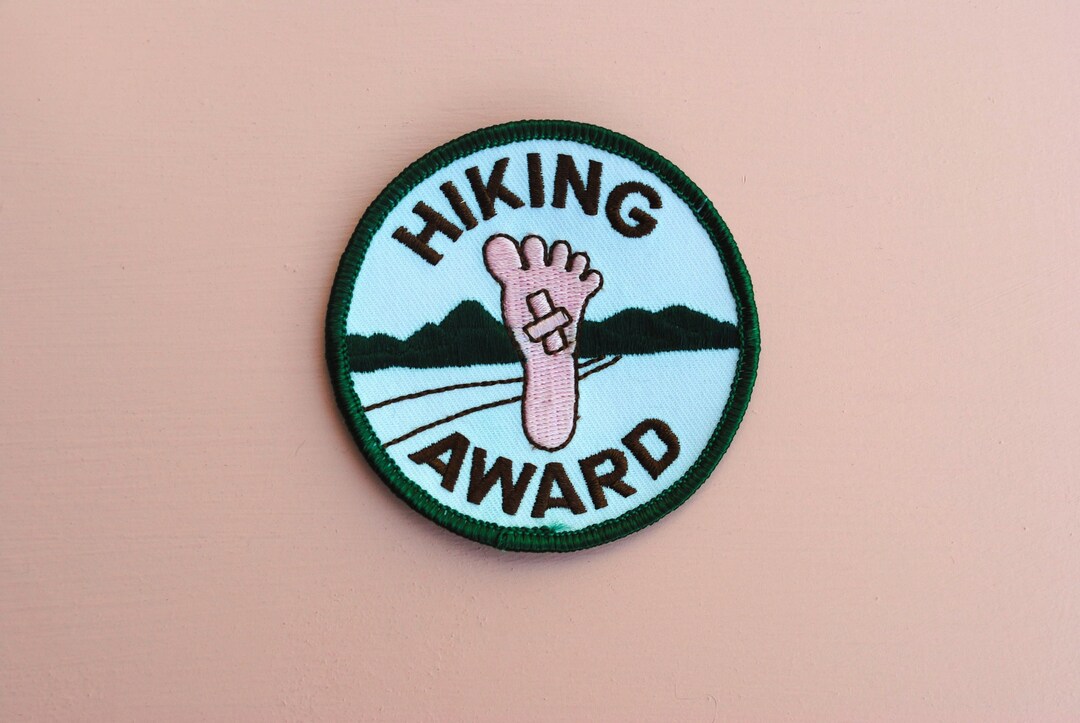 Vintage Hiking Hiker Award Patch - Etsy