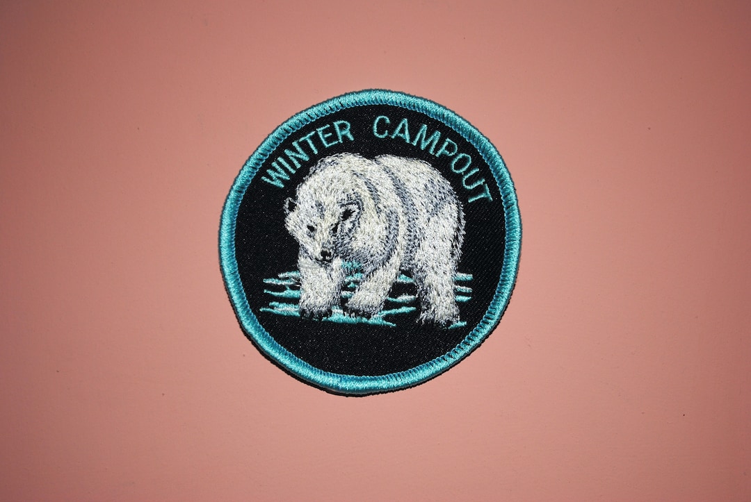 Winter Campout Polar Bear Camping Vintage Snow Scout Patch - Etsy