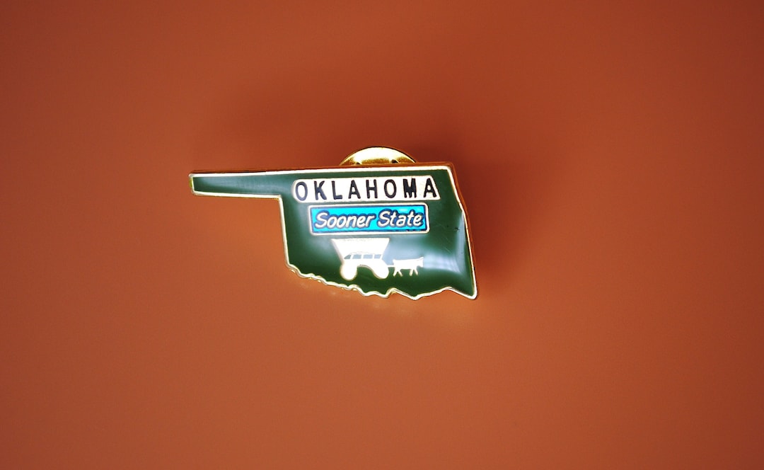 Oklahoma Sooner State Vintage Enamel Lapel Pin - Etsy