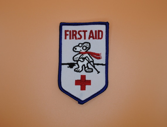First Aid Snoopy Peanuts Vintage Boy Scouts Patch - Gem