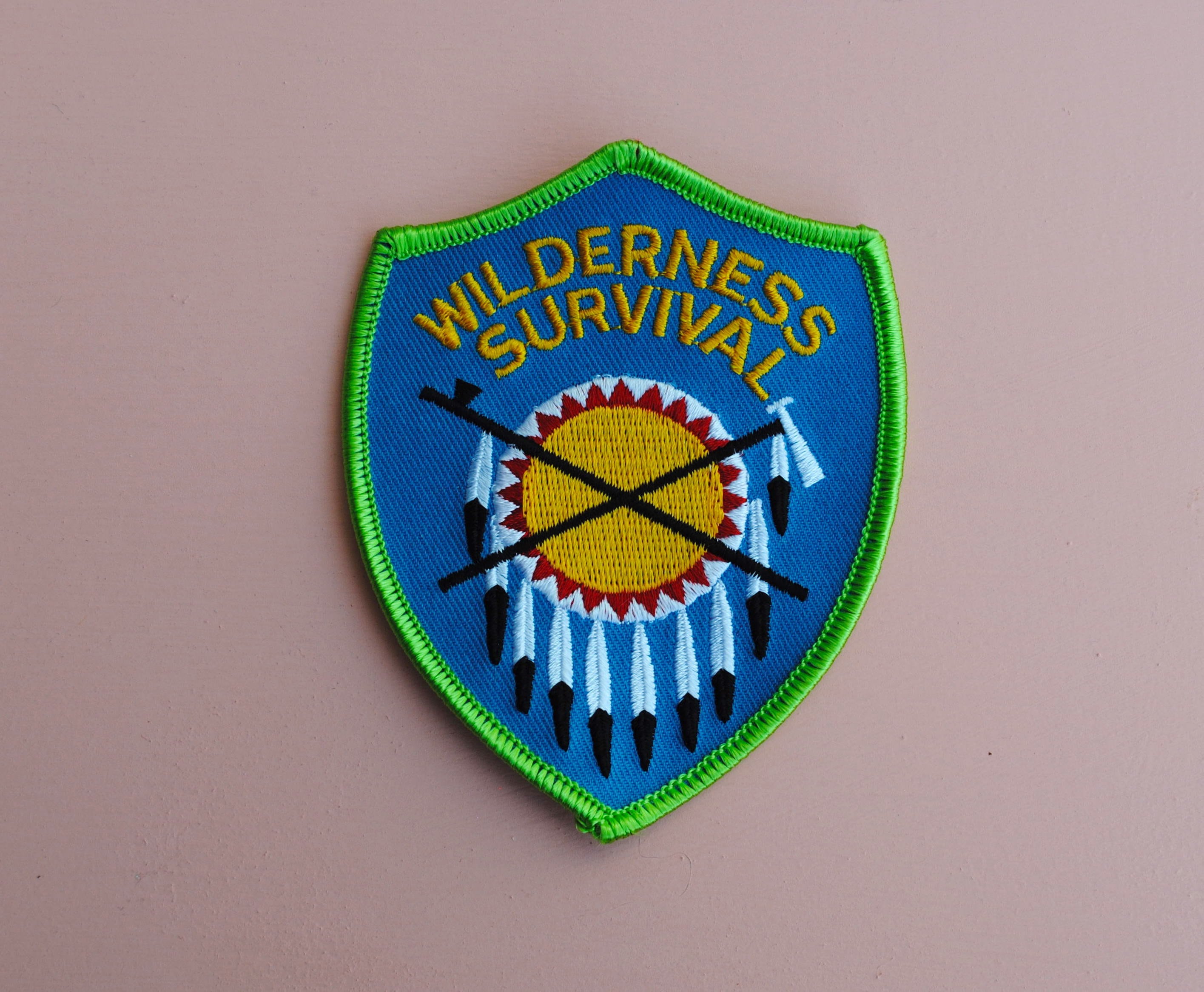 Wilderness Survival Vintage Arrowhead Patch - Etsy UK