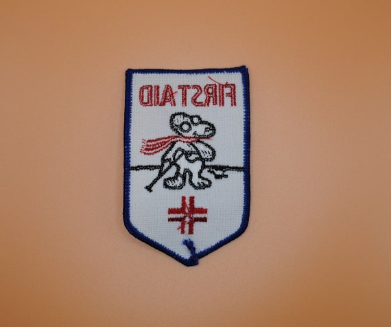 First Aid Snoopy Peanuts Vintage Boy Scouts Patch - Gem