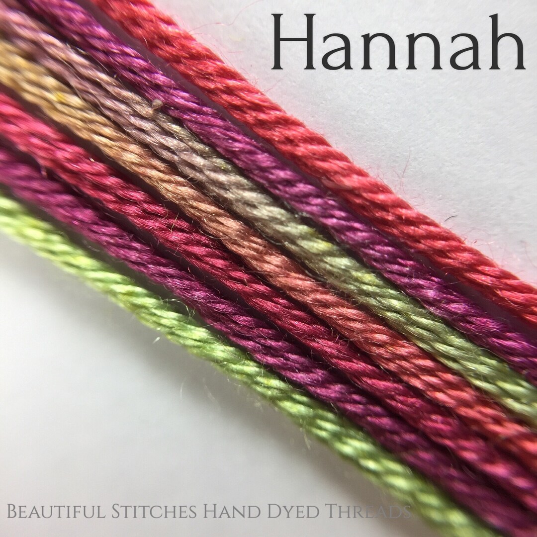 Hand Dyed Silk Embroidery Thread, 6-strand - Hannah - Etsy