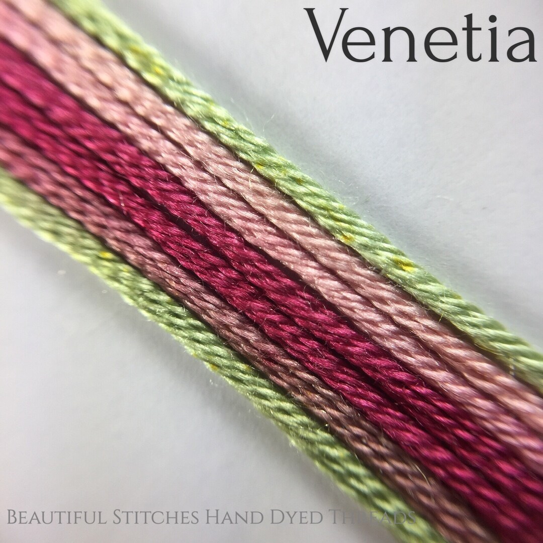 Hand Dyed Silk Embroidery Thread, 6-strand - Venetia - Etsy