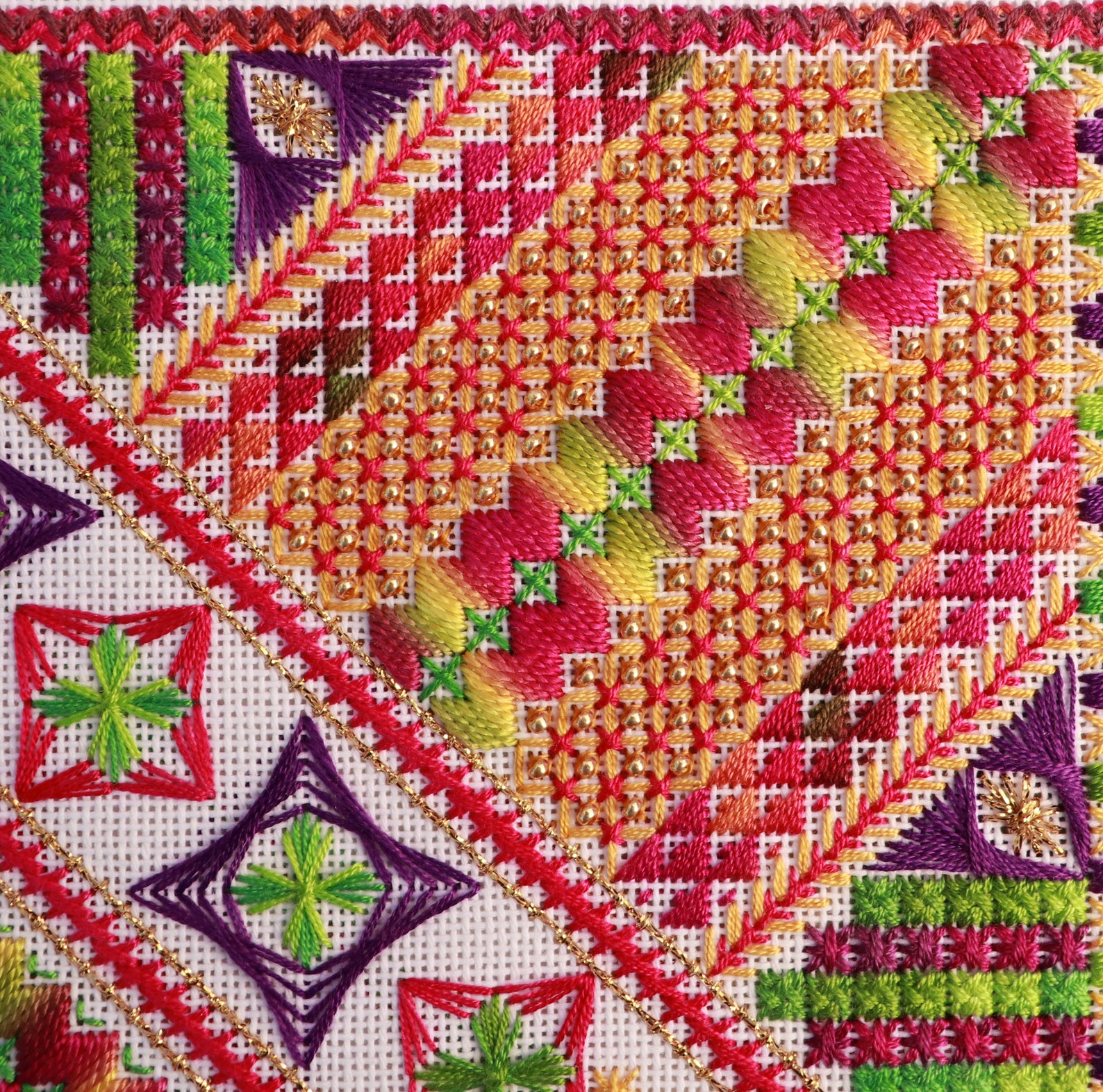 Canvaswork Embroidery Design Perfectly Pretty INSTANT | Etsy