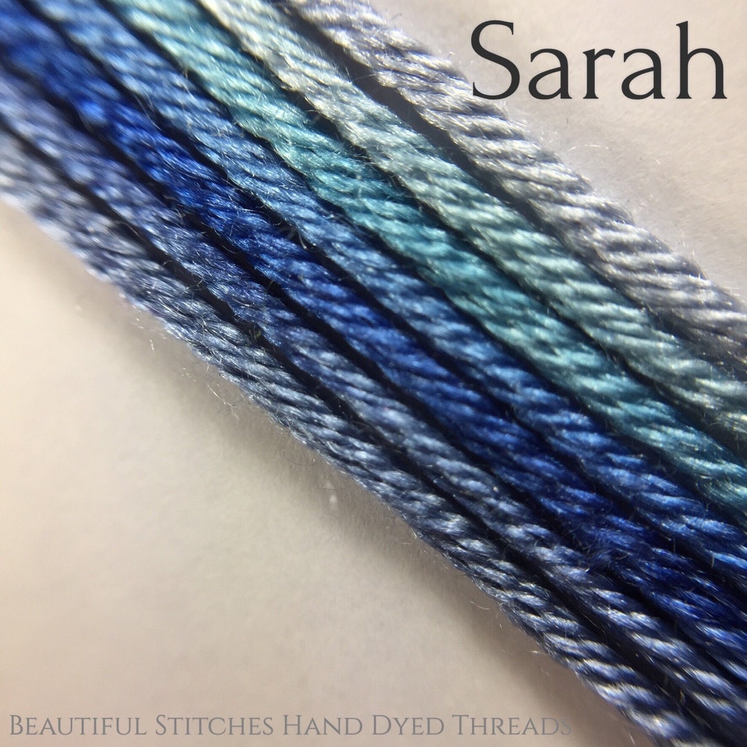 Hand Dyed Silk Embroidery Thread, 6-strand - Sarah - Etsy