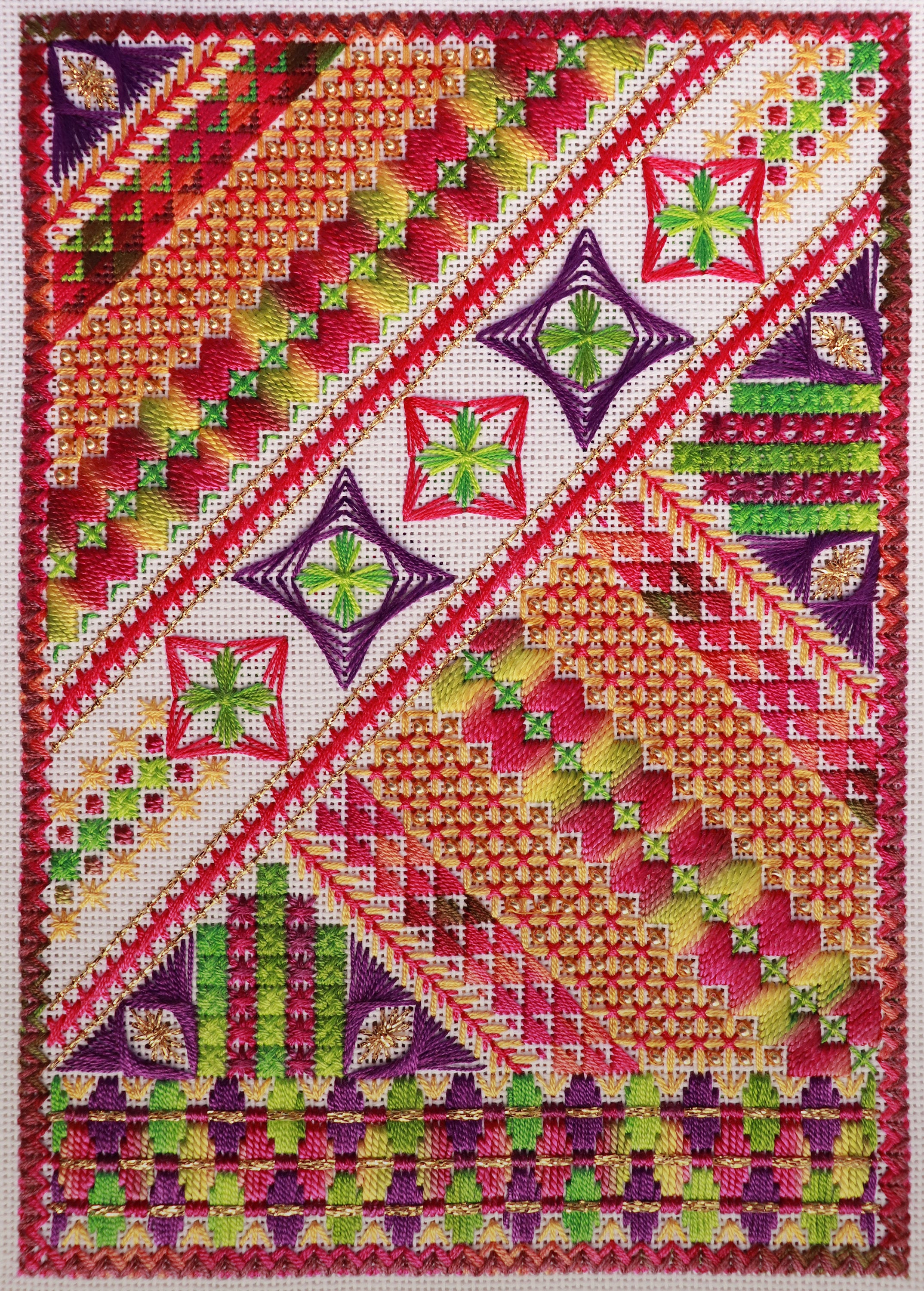 Canvaswork Embroidery Design Perfectly Pretty INSTANT | Etsy