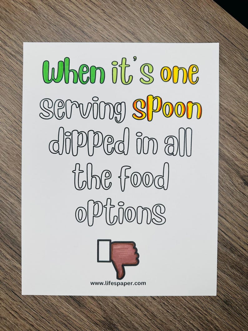Cross Contamination Coloring Sheet, Funny Food Art (digital Download ...
