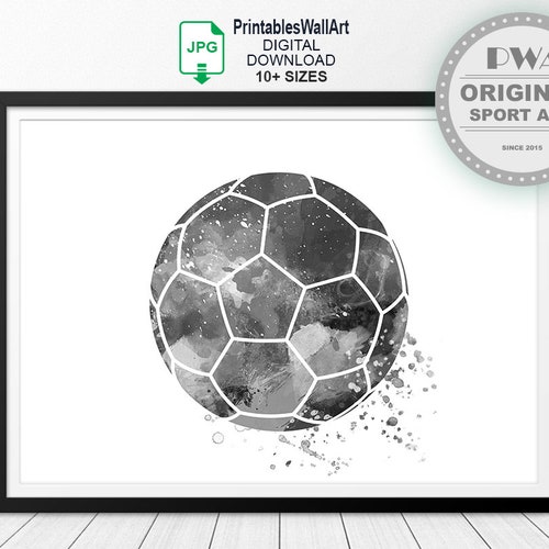 Soccer Poster PRINTABLE Wall Art DIGITAL DOWNLOAD Football | Etsy