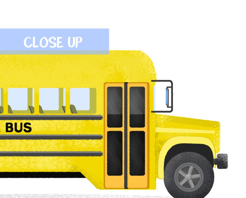 School Bus Print School Bus Printable Boy Room Decor Digital | Etsy