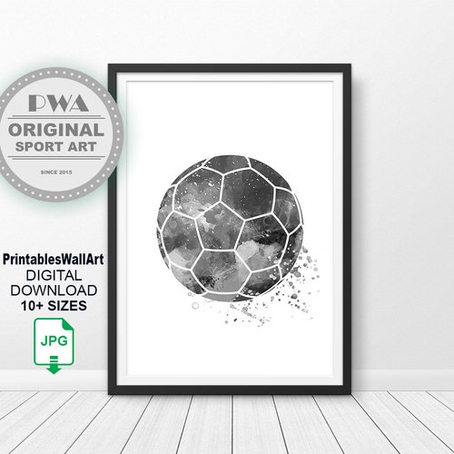 Soccer Poster PRINTABLE Wall Art DIGITAL DOWNLOAD Football | Etsy