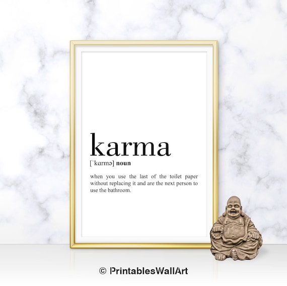 Karma Definition Print Definition Printable Karma Printable | Etsy