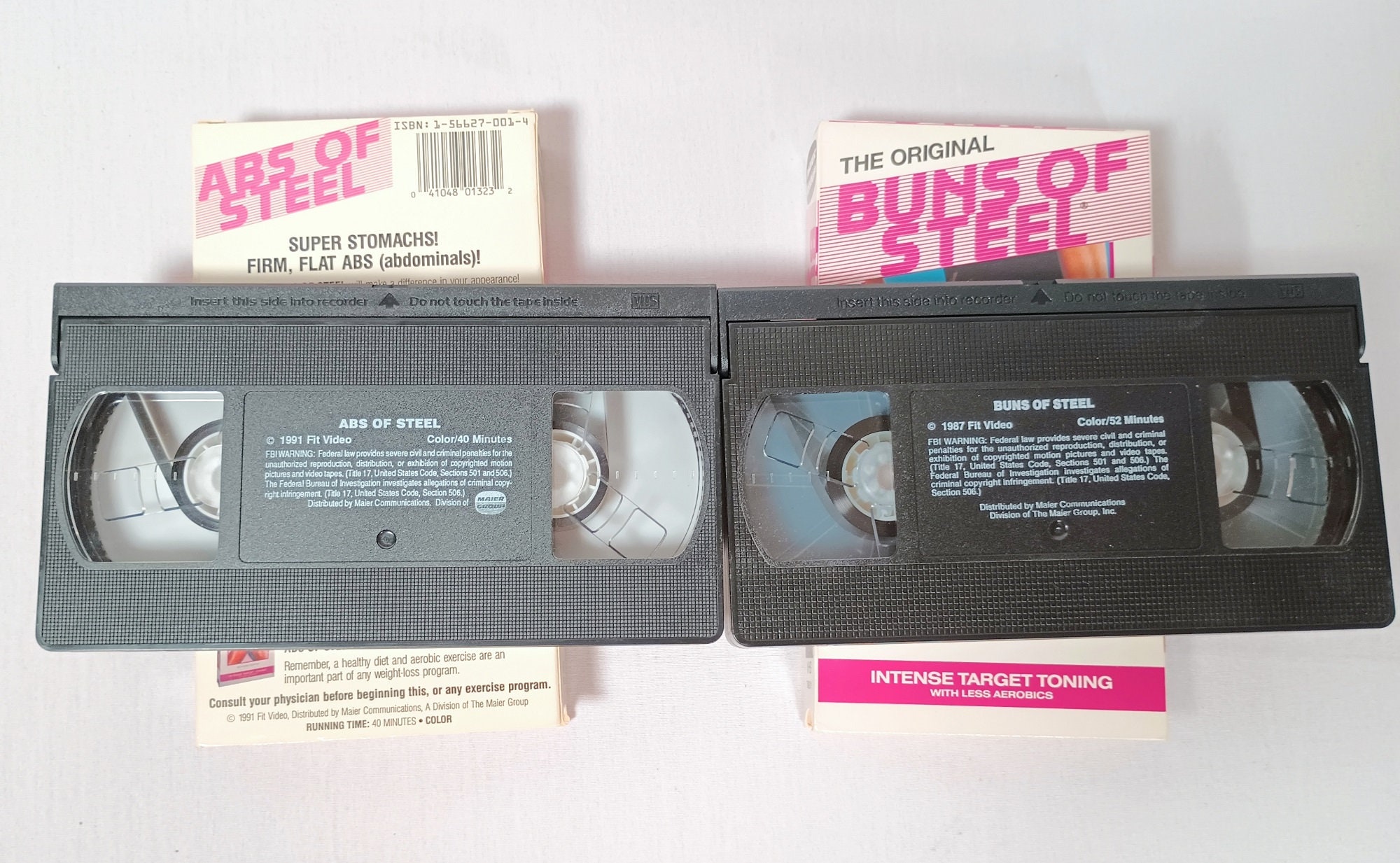 Buns of Steel, Abs of Steel Exercise VHS 2 Videotapes Greg Smithey ...