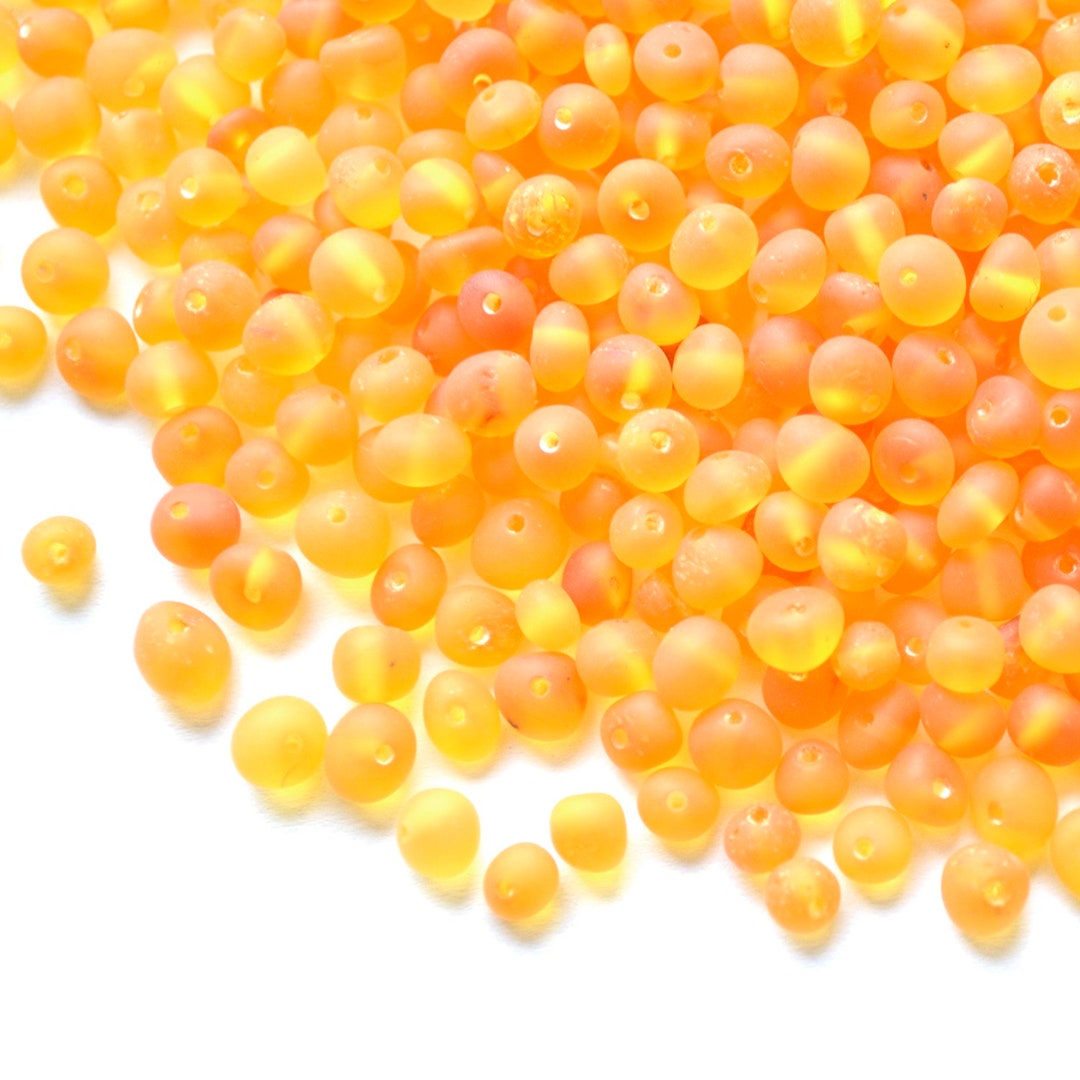 Baltic Amber Beads, Raw Amber Beads, Honey Amber, Drilled Beads, 10 or ...