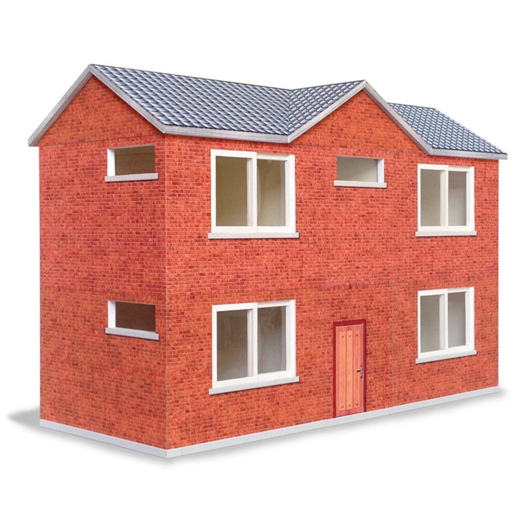 Model B 001 DIY Dollhouse Paper Model - Etsy