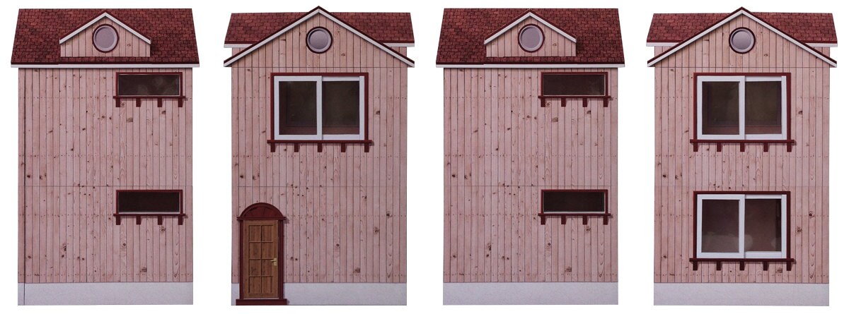 Model A 002 DIY Dollhouse Paper Model - Etsy