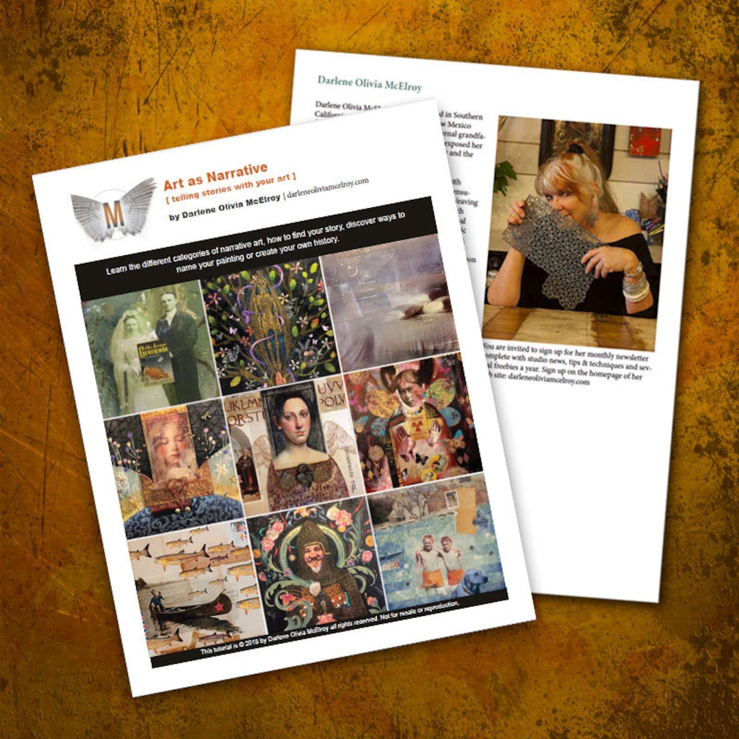 Art as Narrative // Art Instruction // Step by Step Learning // Mixed ...