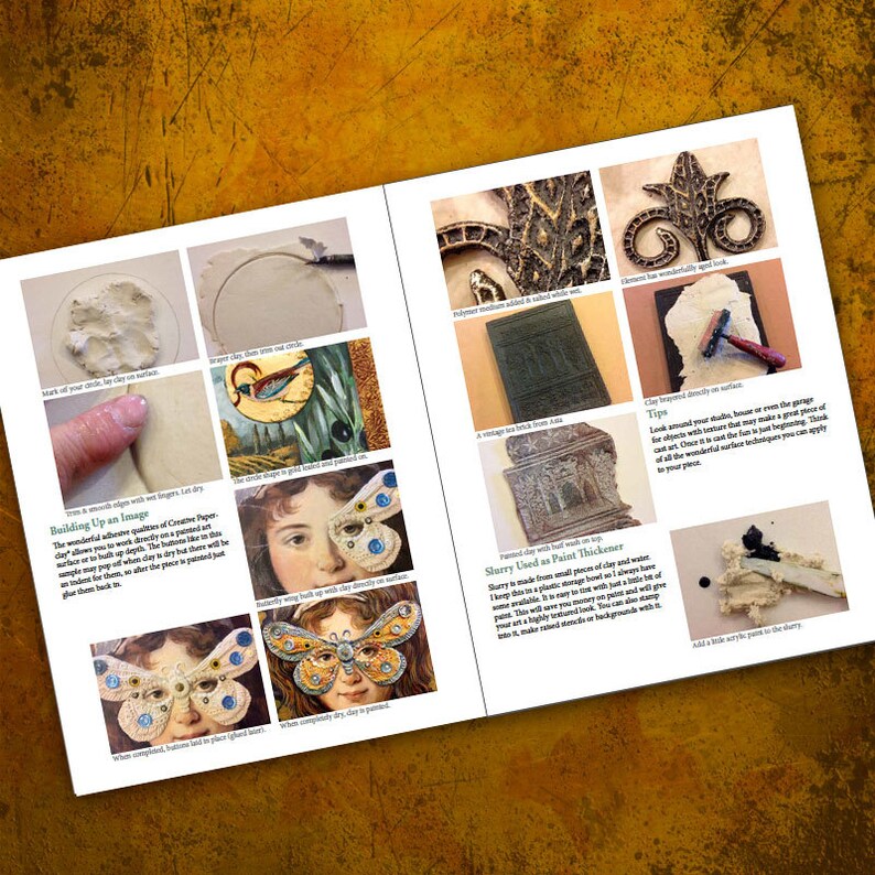 Paper Clay Techniques #1 // Art Instruction // Step by Step Learning ...