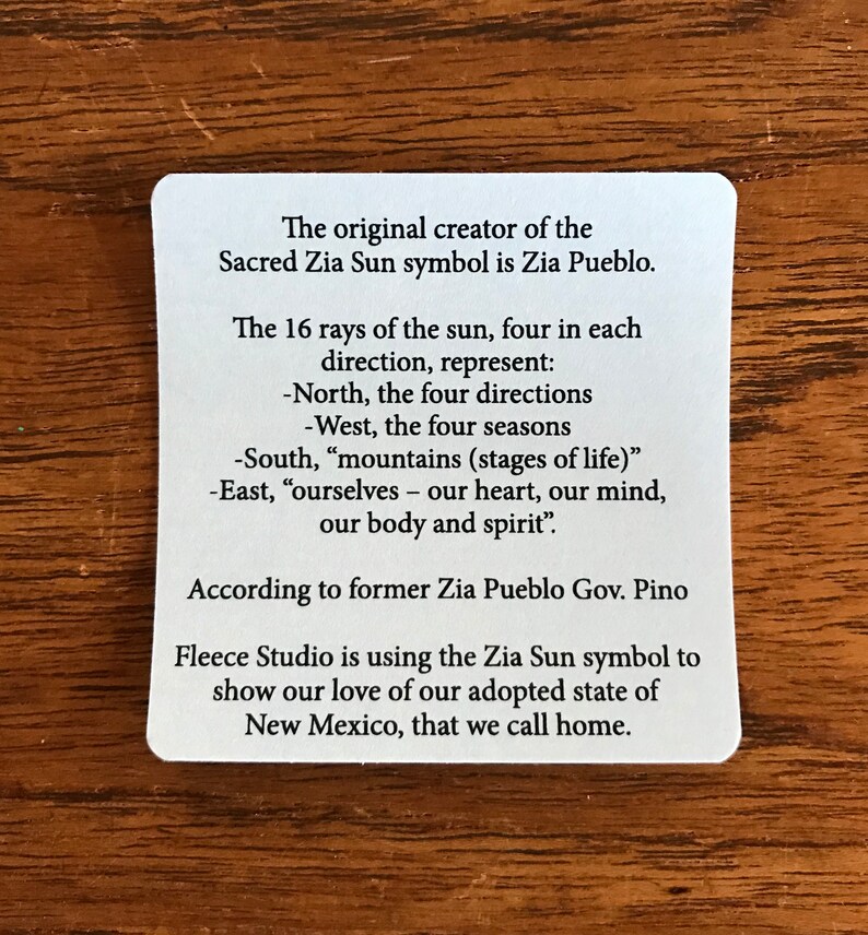 Zia Sun Symbol Sticker Zia Sacred Sun Symbol Poly Sticker - Etsy