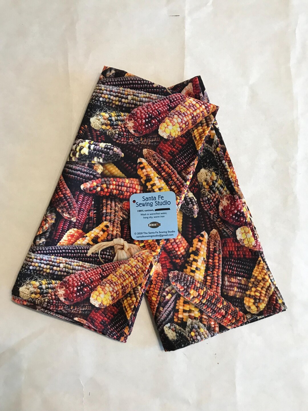 Corn Print Cotton Napkins, Cotton Kitchen Napkins, Maize Cotton Napkins ...