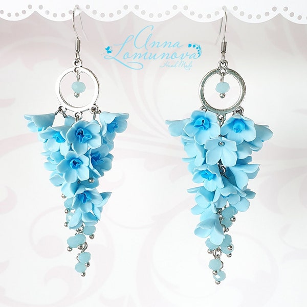 Light Blue Earrings - Etsy
