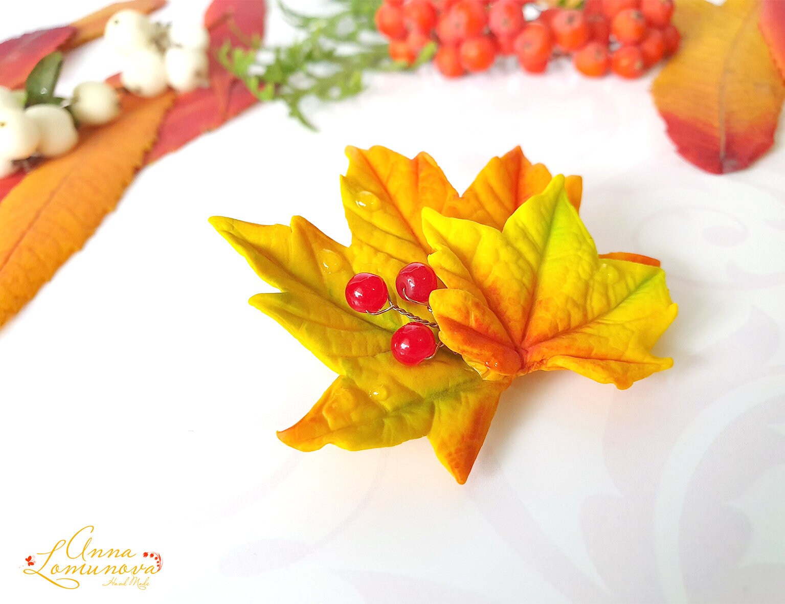 Real Leaf Brooch Autumn Jewelry Yellow Maple Leaf Brooch - Etsy