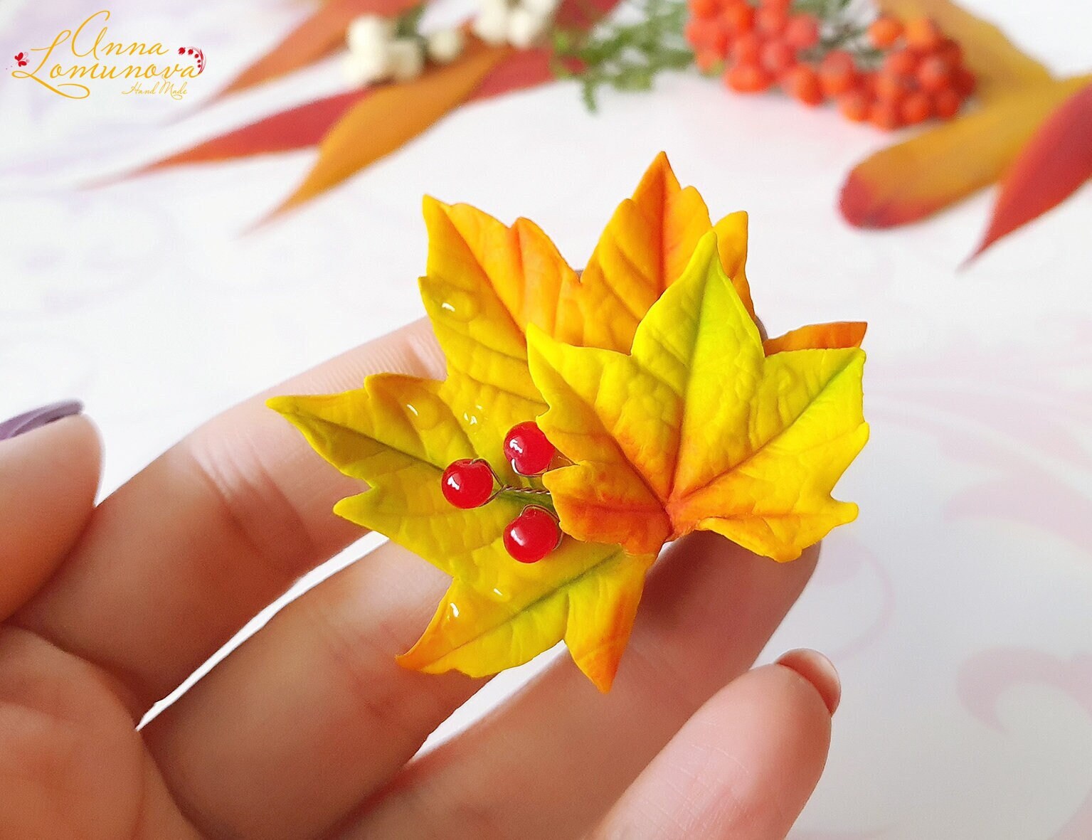 Real Leaf Brooch Autumn Jewelry Yellow Maple Leaf Brooch - Etsy