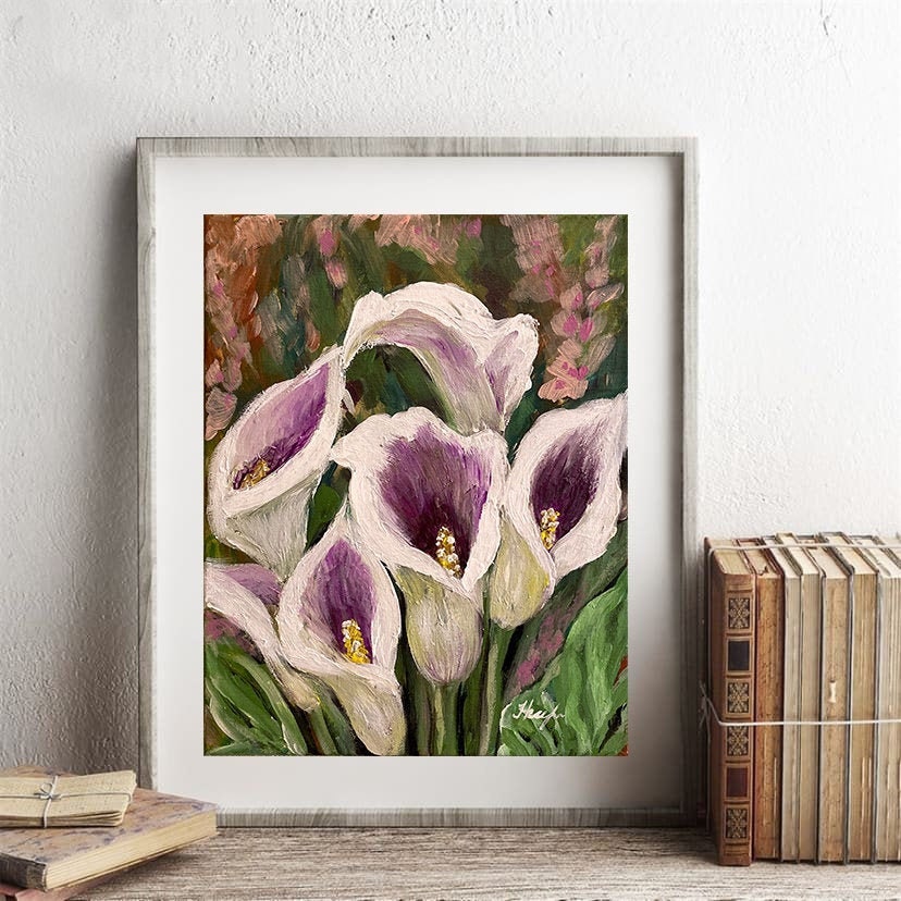 Purple Calla Lily Painting
