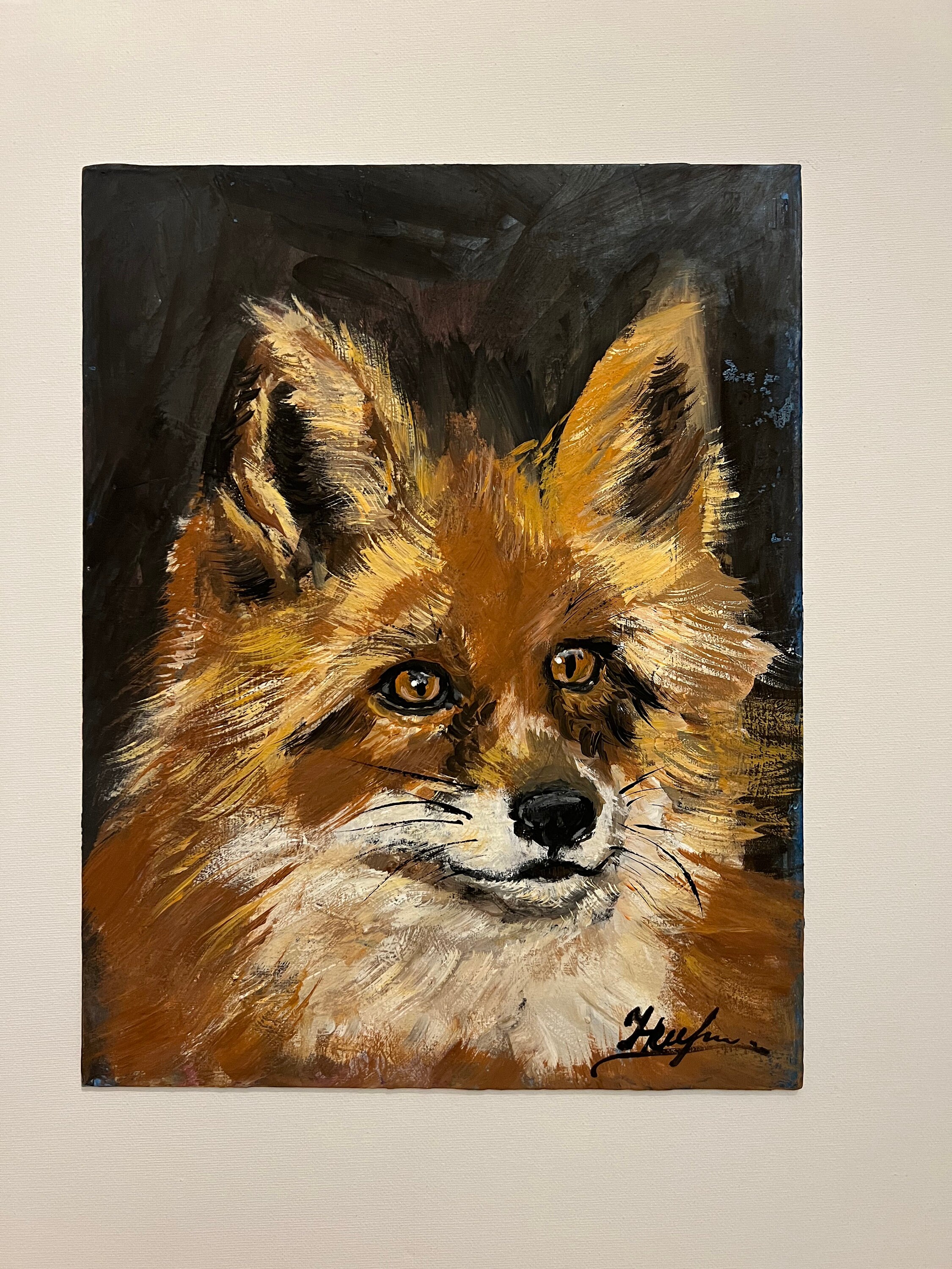 Acrylic Painting Red Fox - Etsy