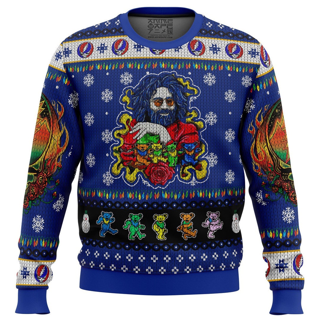 Jerry Garcias Grateful Deads Ugly Christmas Sweater Grateful - Etsy