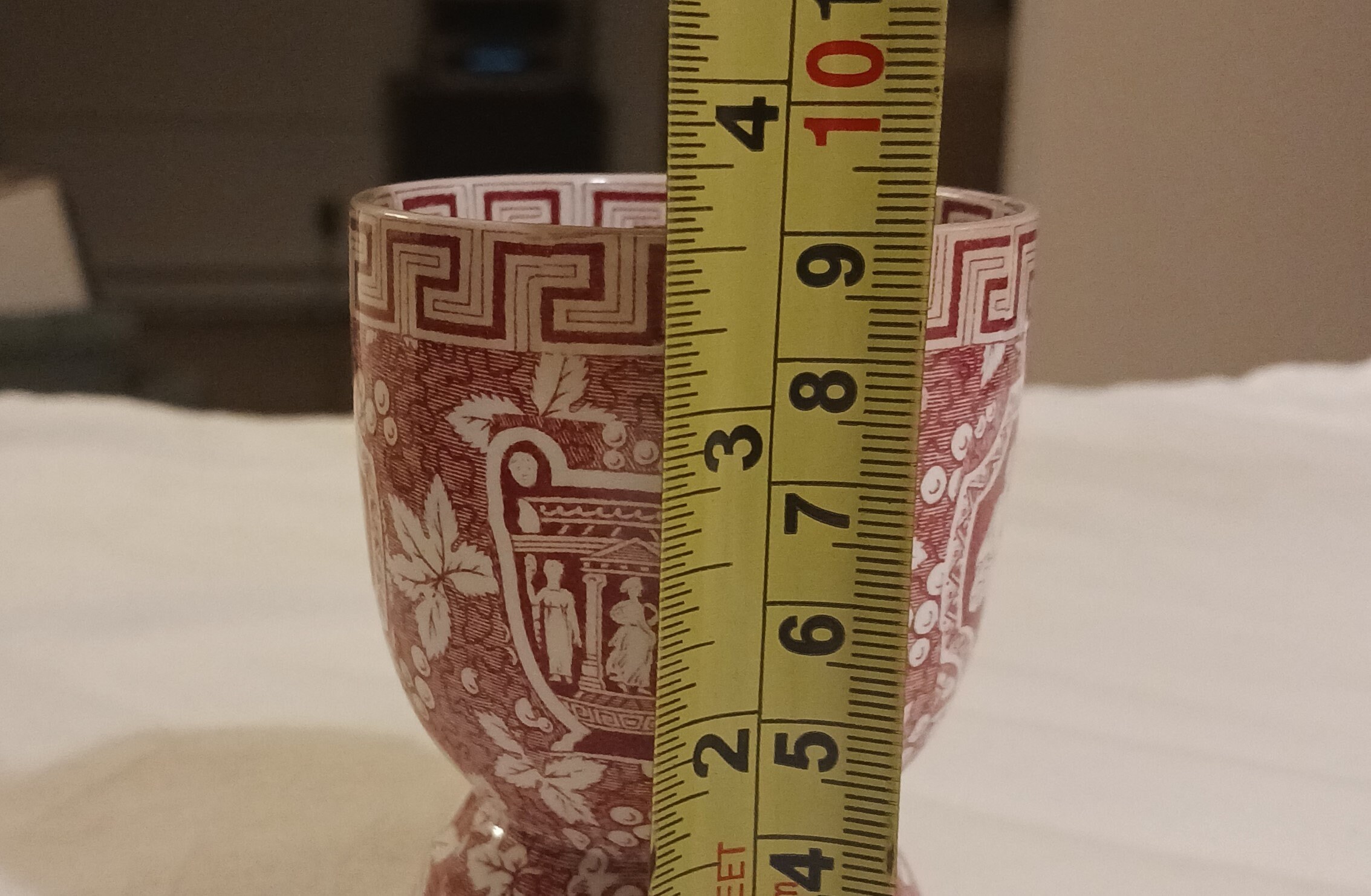 RARE Antique Spode Red Greek Pattern Double Egg Cup / - Etsy