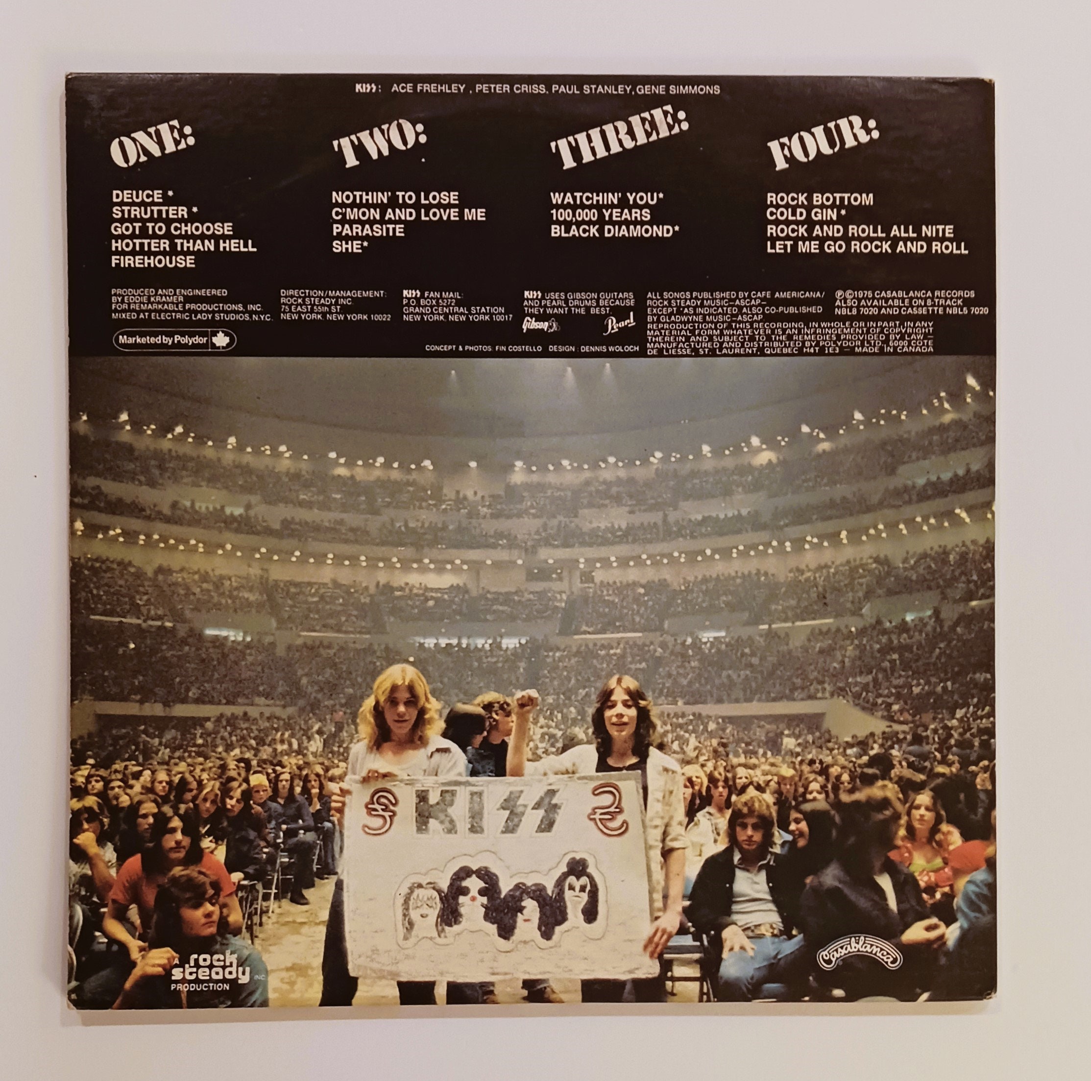 KISS Alive Vintage Vinyl Double LP Record Casablanca NBLP 7020-2 ...