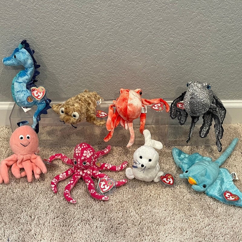 Inky Octopus Beanie Baby - Etsy