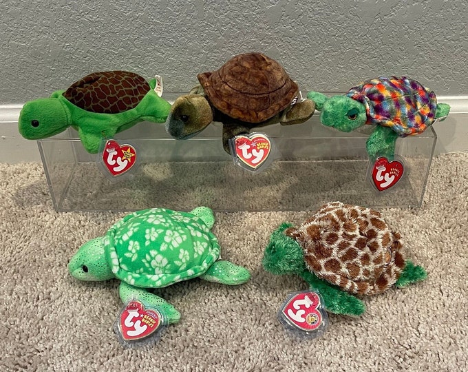Ty Beanie Babies Water Creatures Turtles Speedy, Speedster, Tortuga ...