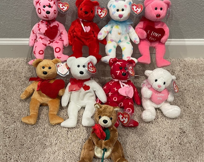 Ty Beanie Babies Valentine's Day Bears your Choice - Etsy