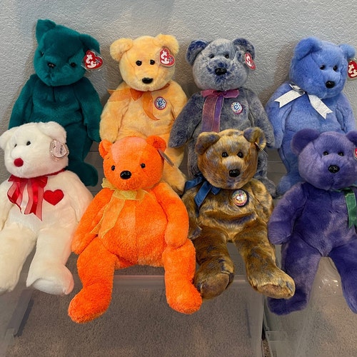 Ty Beanie Buddies Choice of Bears Group 4 Clubby Signature - Etsy