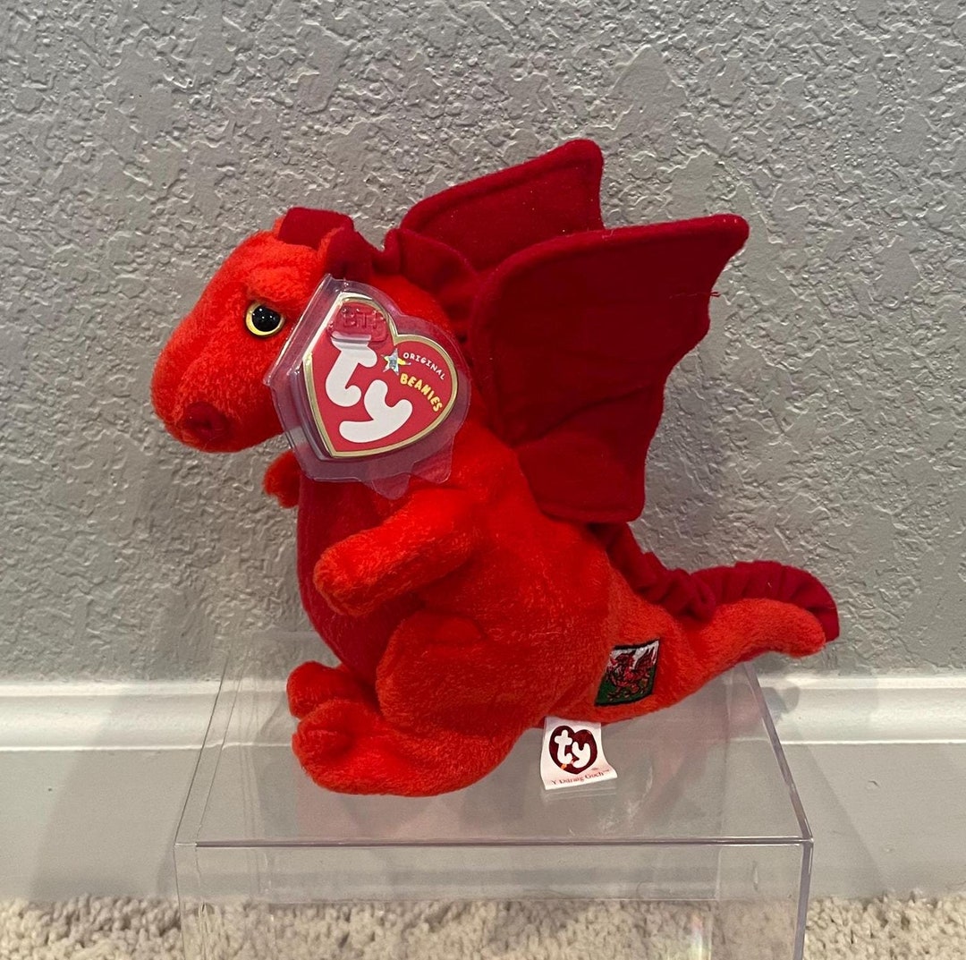 Ty Beanie Babies - Y Ddraig Goch (red Dragon) - UK and Welsh Exclusive ...