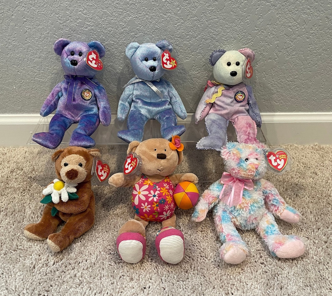 Ty Beanie Babies - Bears - Clubby IV, Clubby II, Snips, Twirls, Wailea ...