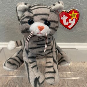 Ty Beanie Babies - Silver II (gray Tabby Cat) - 30th Anniversary ...