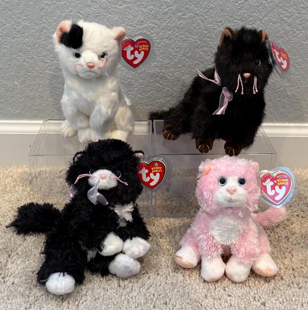 Ty Beanie Babies - Cats - Delilah, Heiress, Cabaret, Curtsy (your ...