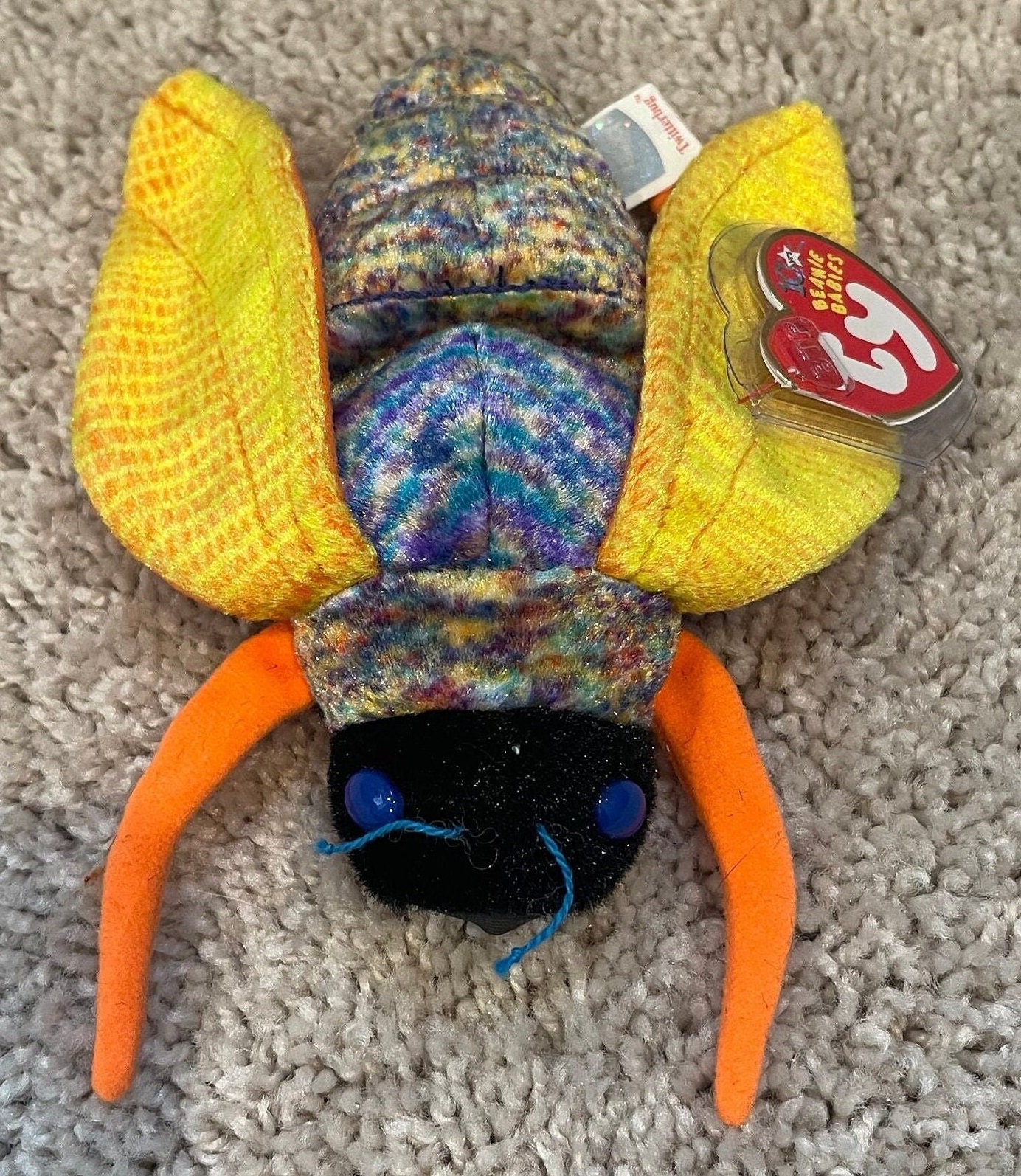 Ty Beanie Babies-bugs/insects-ladybug, Bee, Cicada, Beetle, Butterfly ...