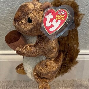 Ty Beanie Babies - Rodents-squirrel, Hamster, Chipmunk, Mouse - Nuts ...