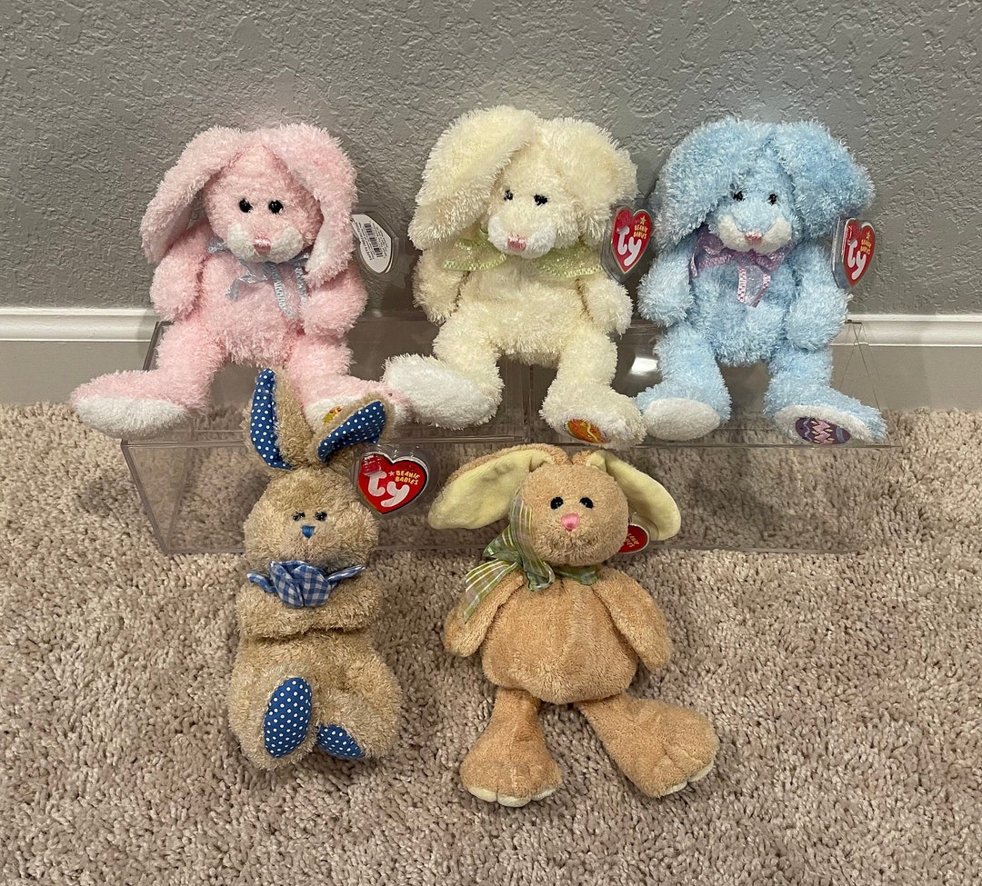 Ty Beanie Babies - Easter Bunny Rabbits - Hippily, Happily, Hoppily ...