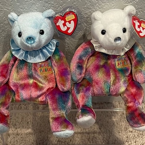 Ty Beanie Babies - Birthday Bears - Neck Ruffle - Jan, Feb, March ...