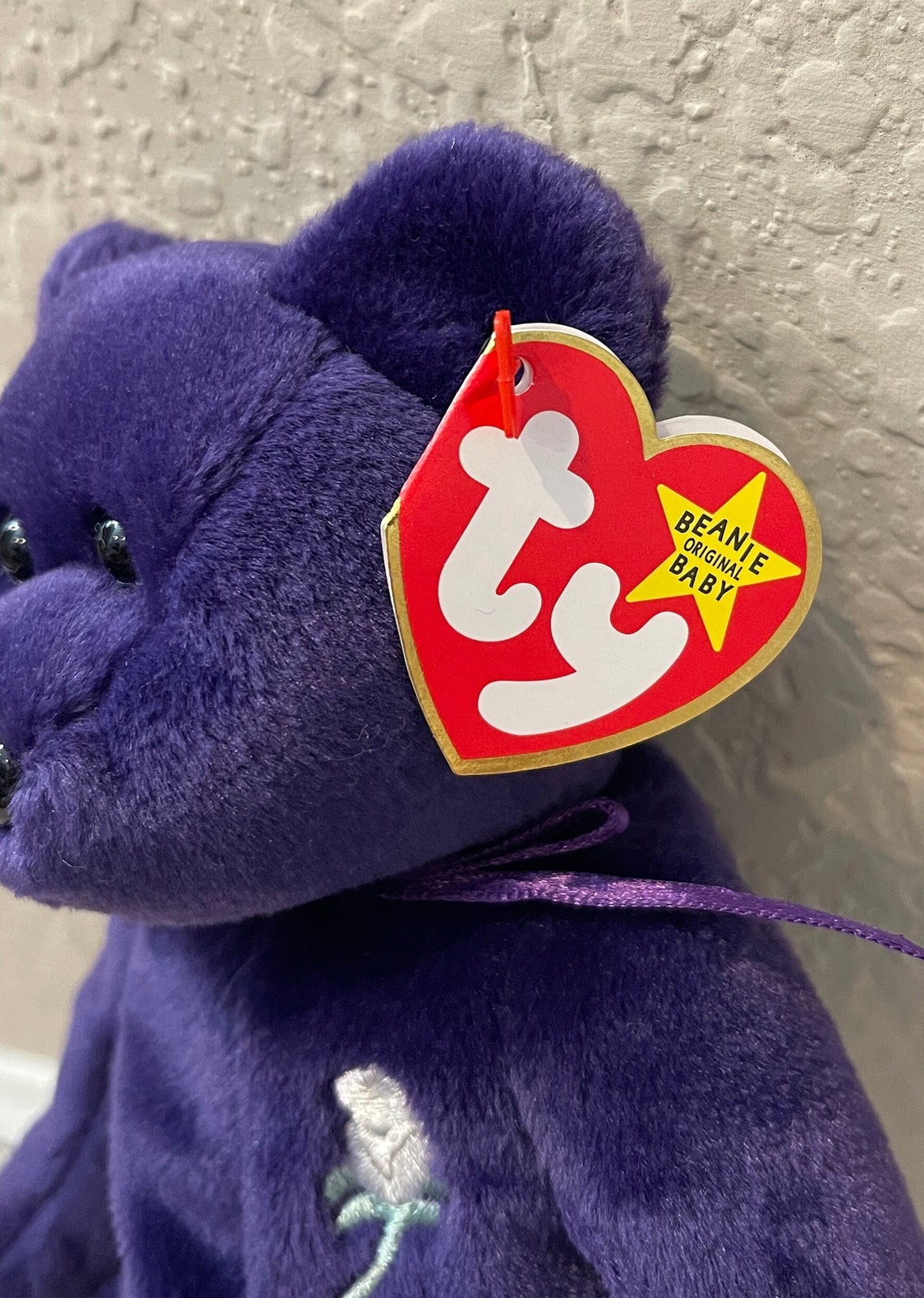 Ty Beanie Babies Princess Diana England Royal Purple Bear - Etsy