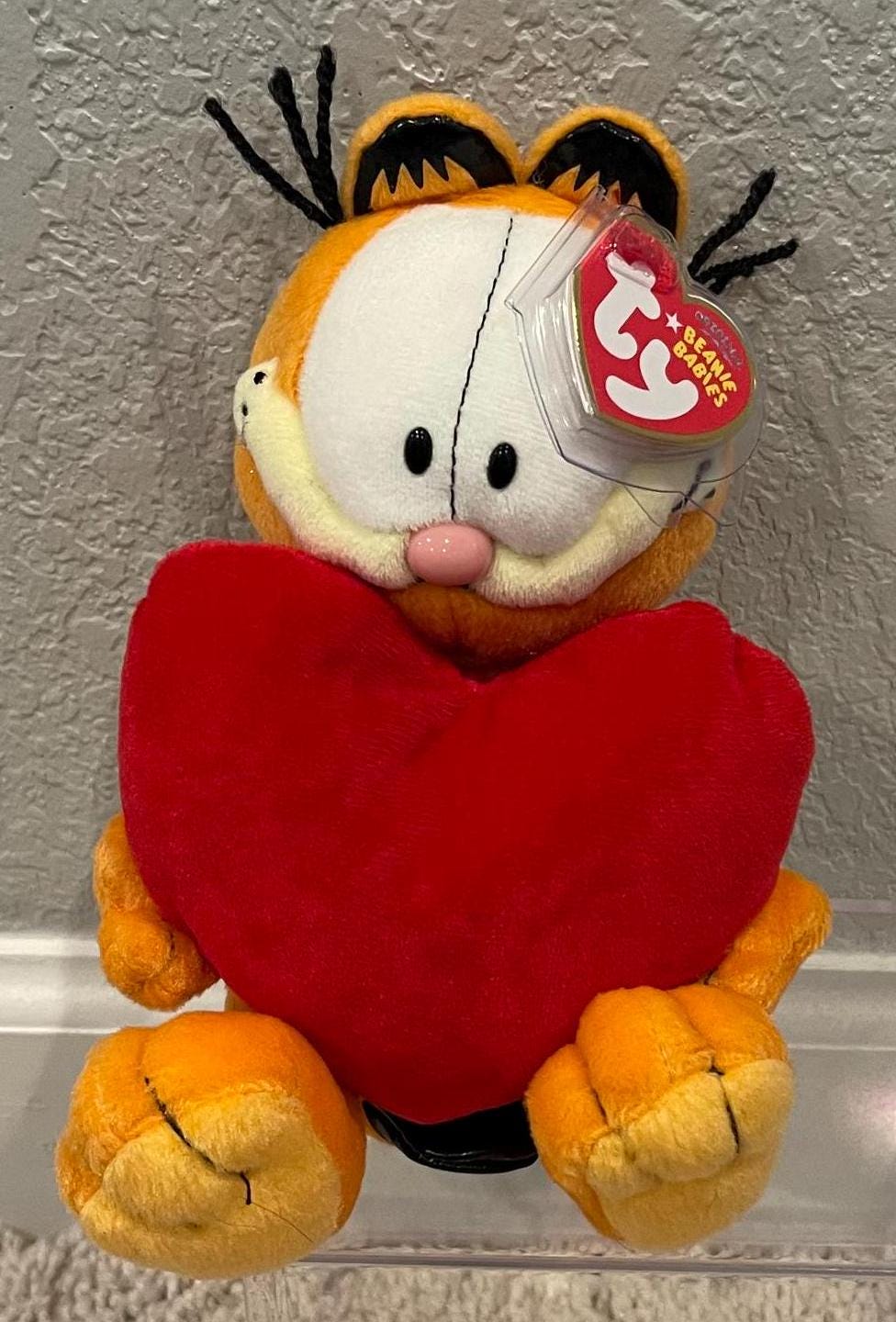 Ty Beanie Babies - Garfield - Red Heart, Don't Do Perky, Perfectly ...