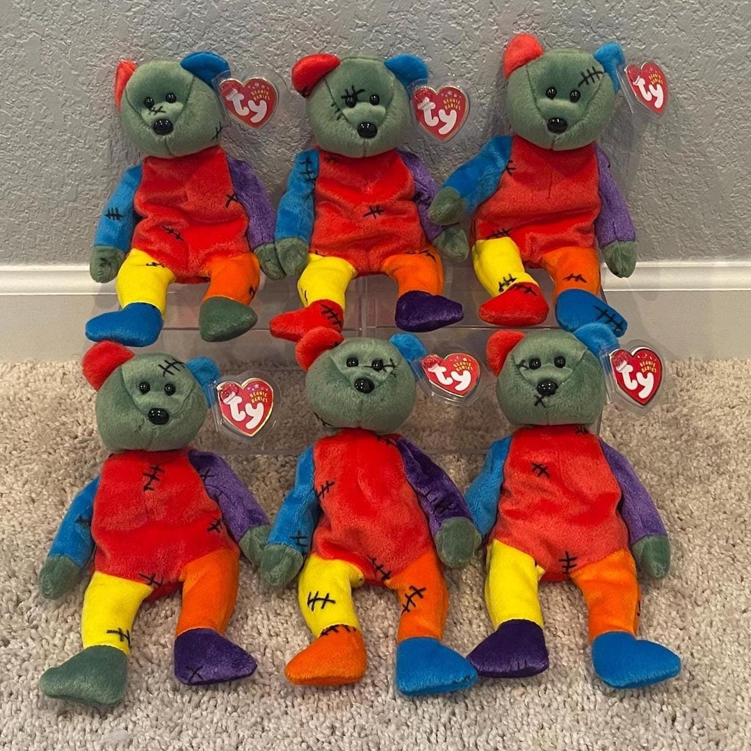 Ty Beanie Babies - Frankenteddy Bears - Various Feet Colors (your ...