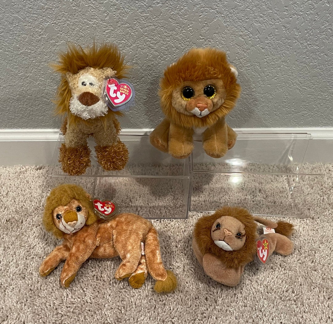 Ty Beanie Babies Large Cats Lions Roary Orion Louie - Etsy
